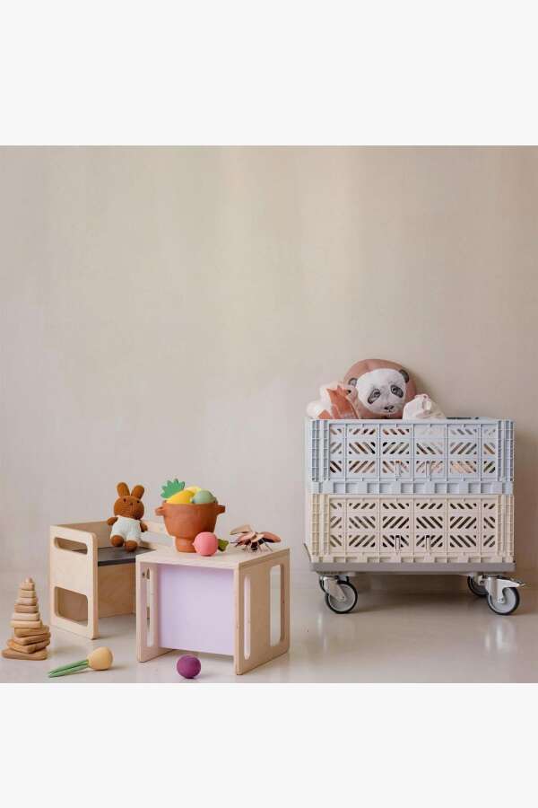 Aykasa 604022 Maxibox Pale Blue Katlanabilir Kasa | Hızlı Kargo